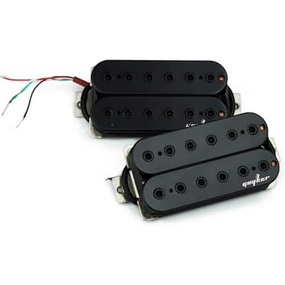 Guitar Humbucker Pickups, Alnico 5 Neck/Bridge Double Coil Open Pickups Set Replacement Part for ...