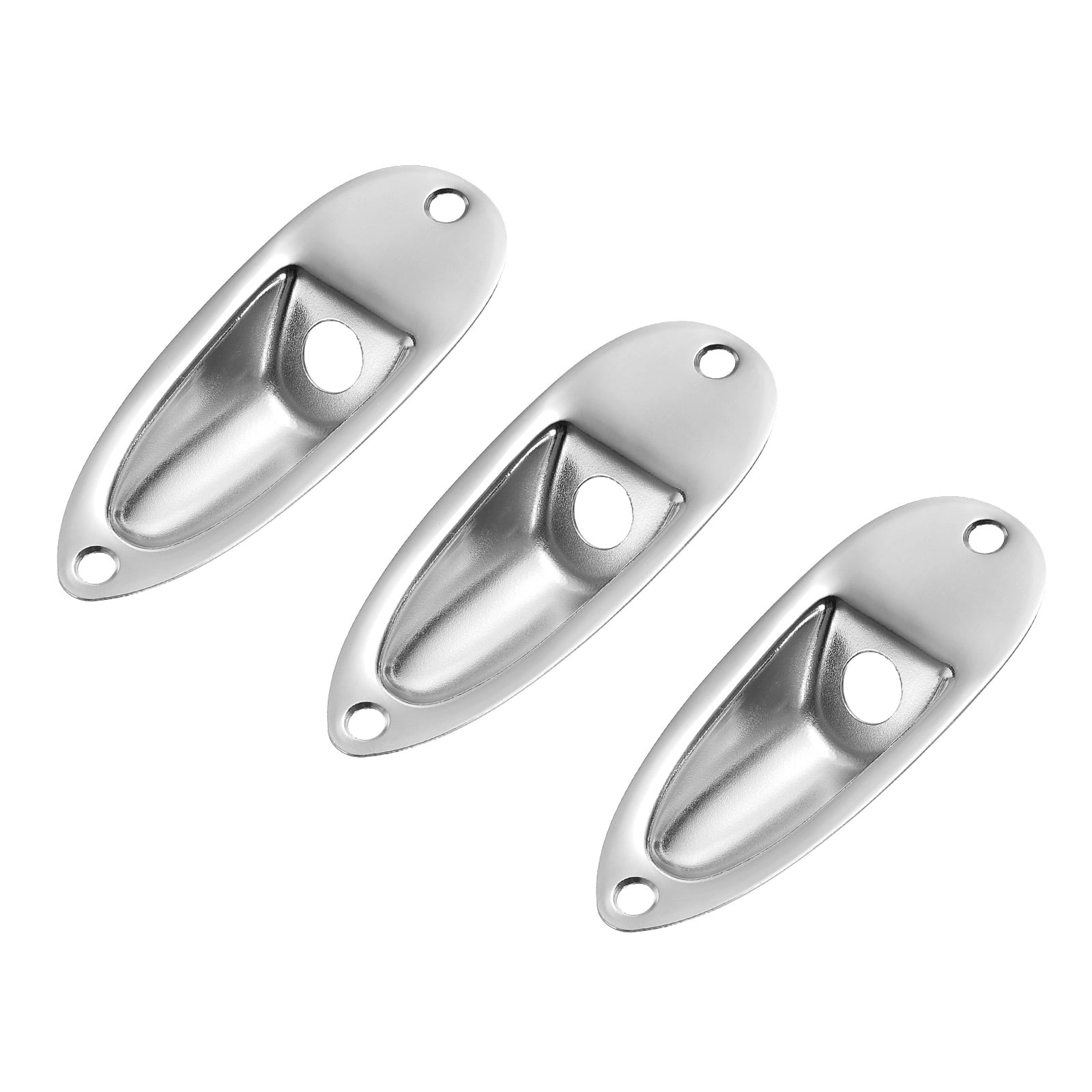 Guitar Input Jack Socket Plate Output Loaded Jack Silver for Electric ...