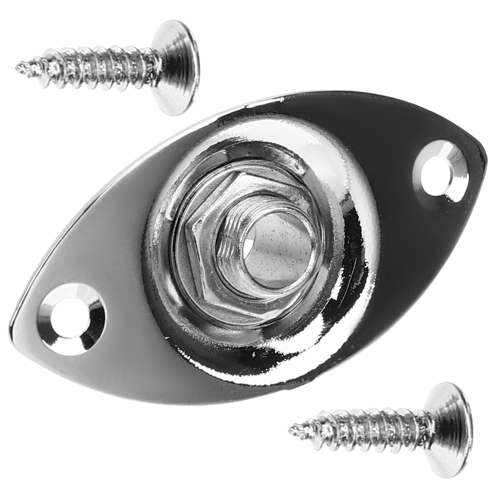 Guitar Jack Electrical Socket Old Plates Bass Acoustic Guitars Silver ...