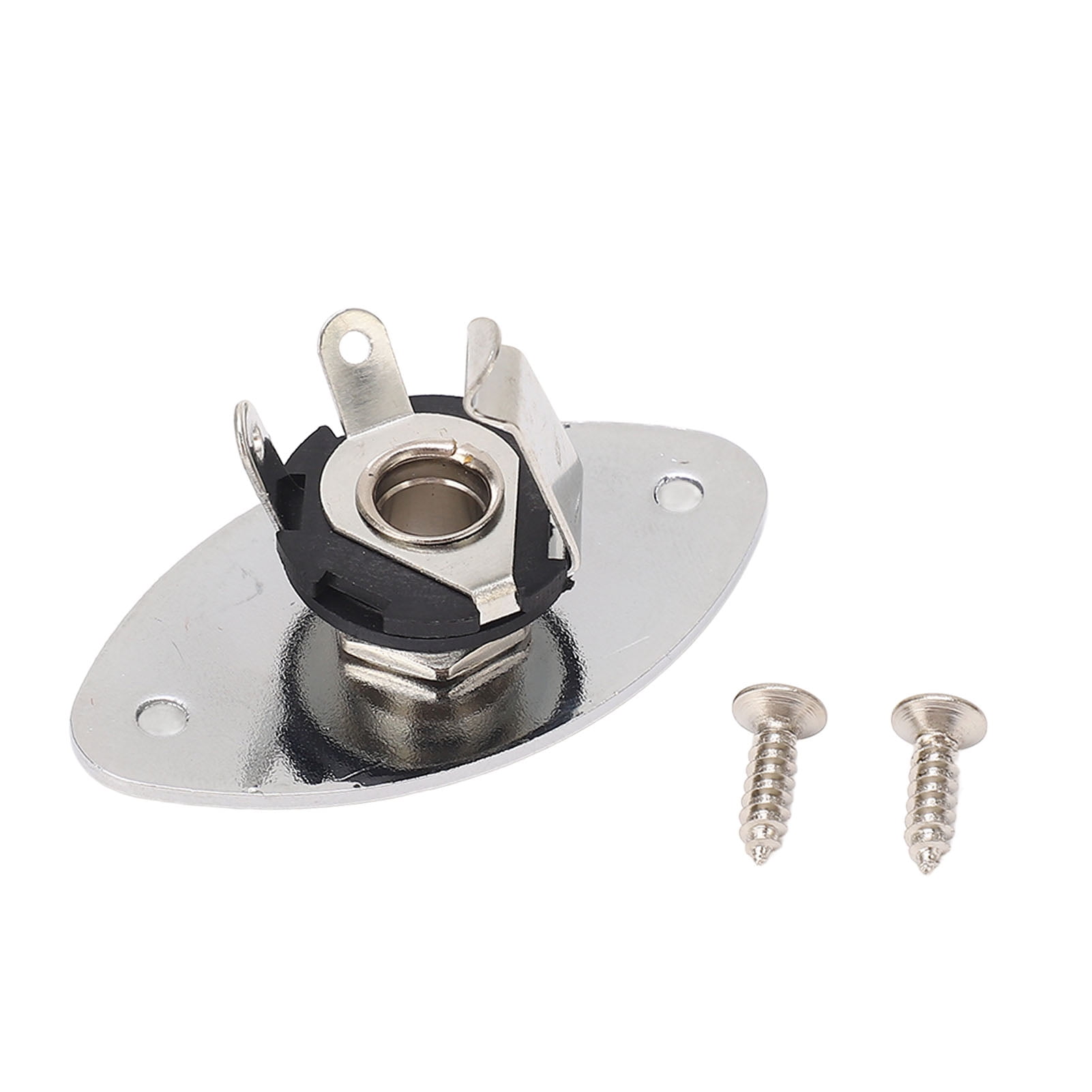 Guitar Jack Oval Shape Metal Universal 1/4 Inch Jack Socket Plate for ...