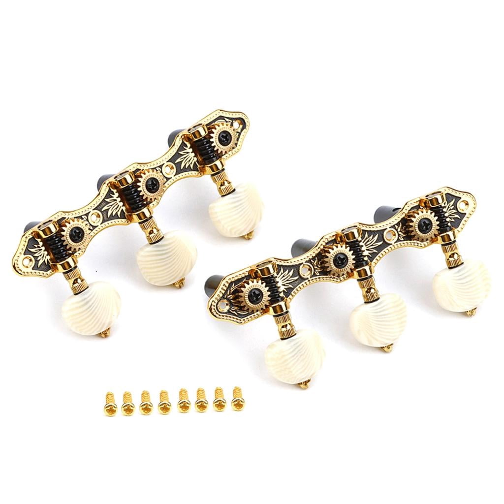 Guitar Knobs Keys for Acoustic Electric Guitar 3L 3R Guitar String Tuning Pegs Guitar String ...