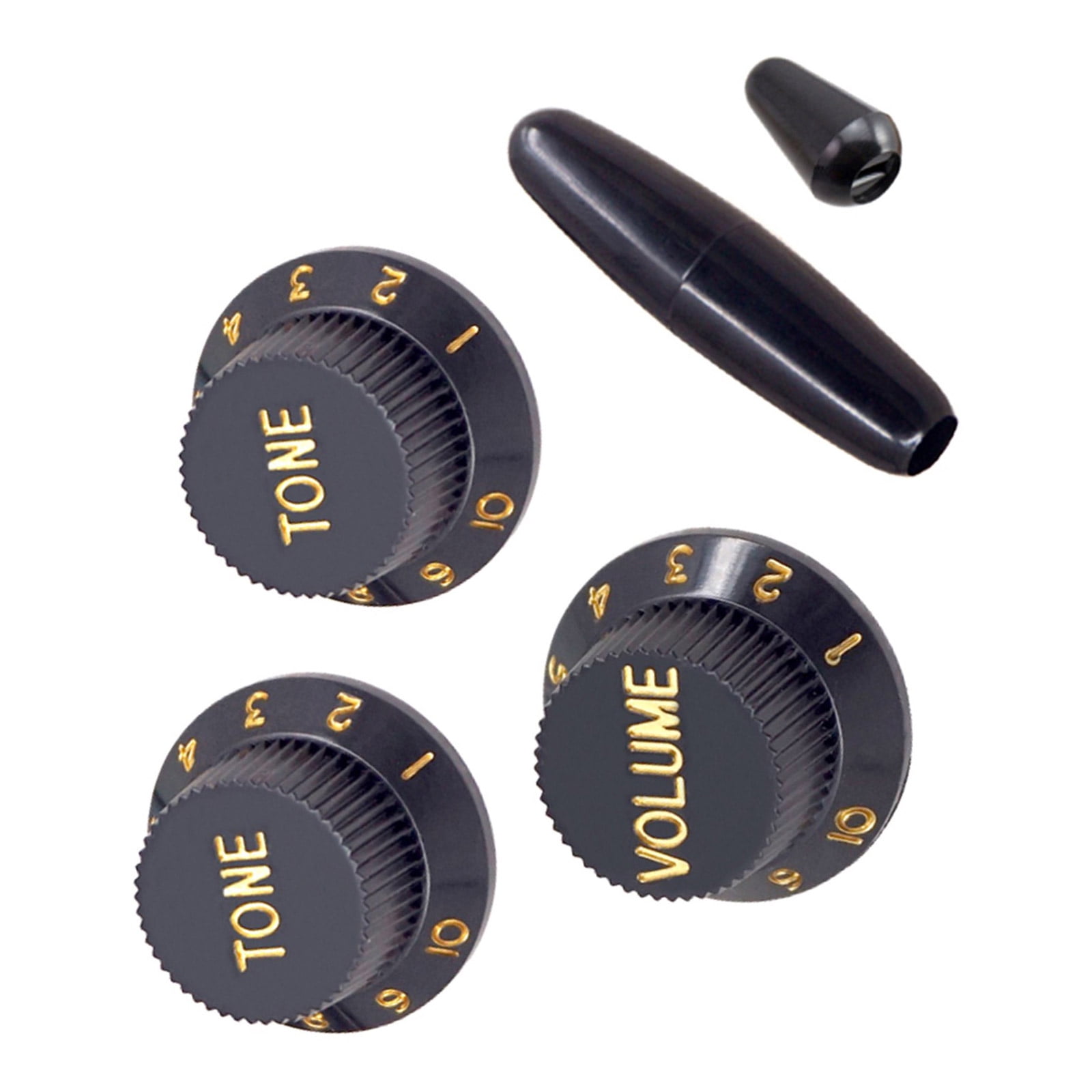 Guitar Knobs Set Potentiometer Caps Plastic Guitar Knobs Plastic ...