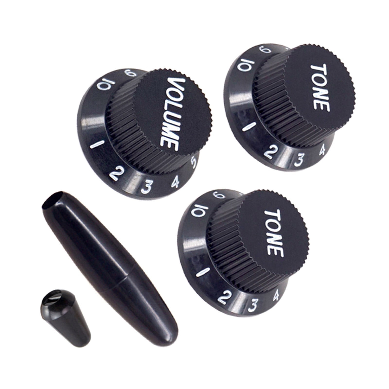 Guitar Knobs Set Potentiometer Caps Plastic Guitar Knobs Plastic Texture for Electric Guitar ...