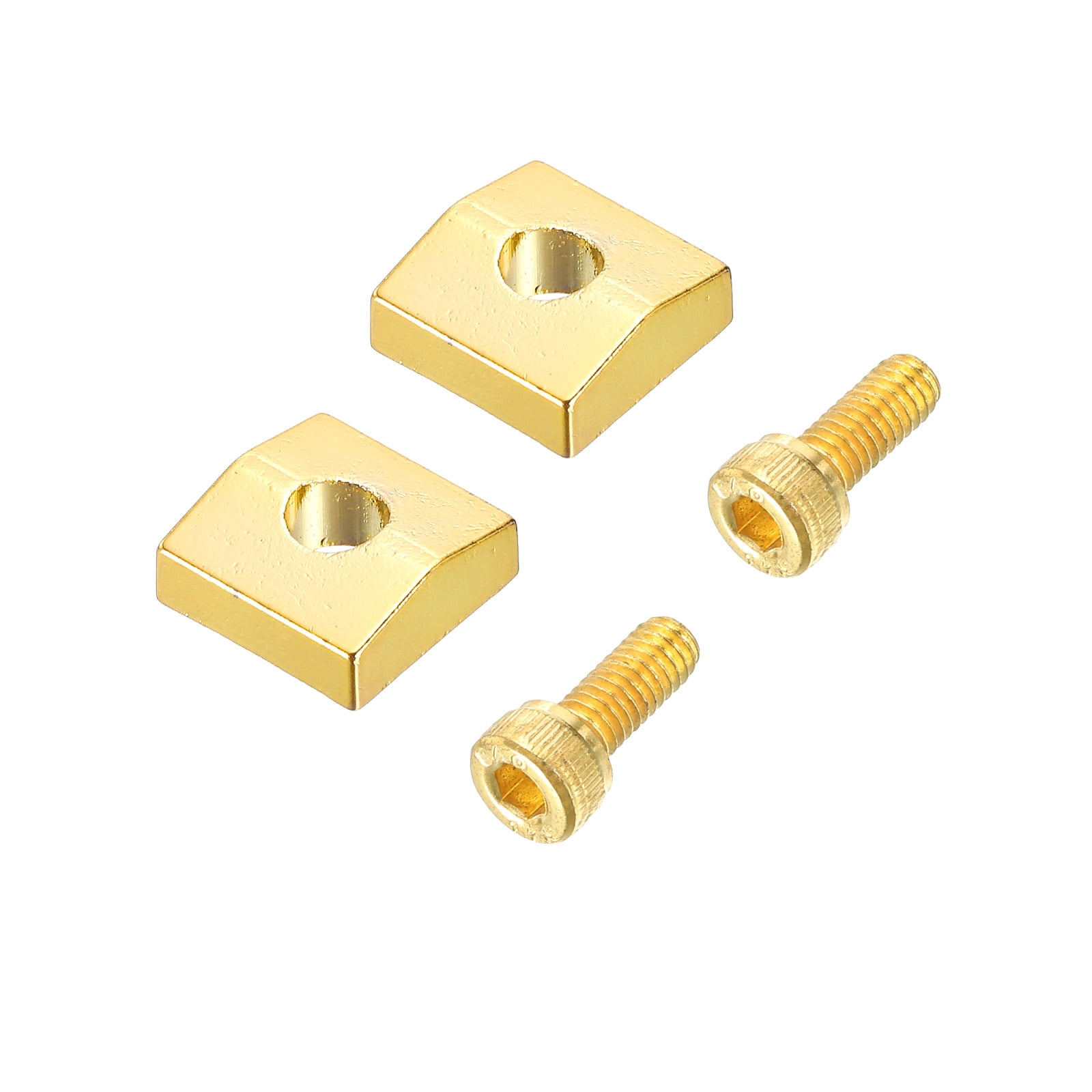 Guitar Locking Nut Clamp and Screws Metal Guitar String Block Nut ...