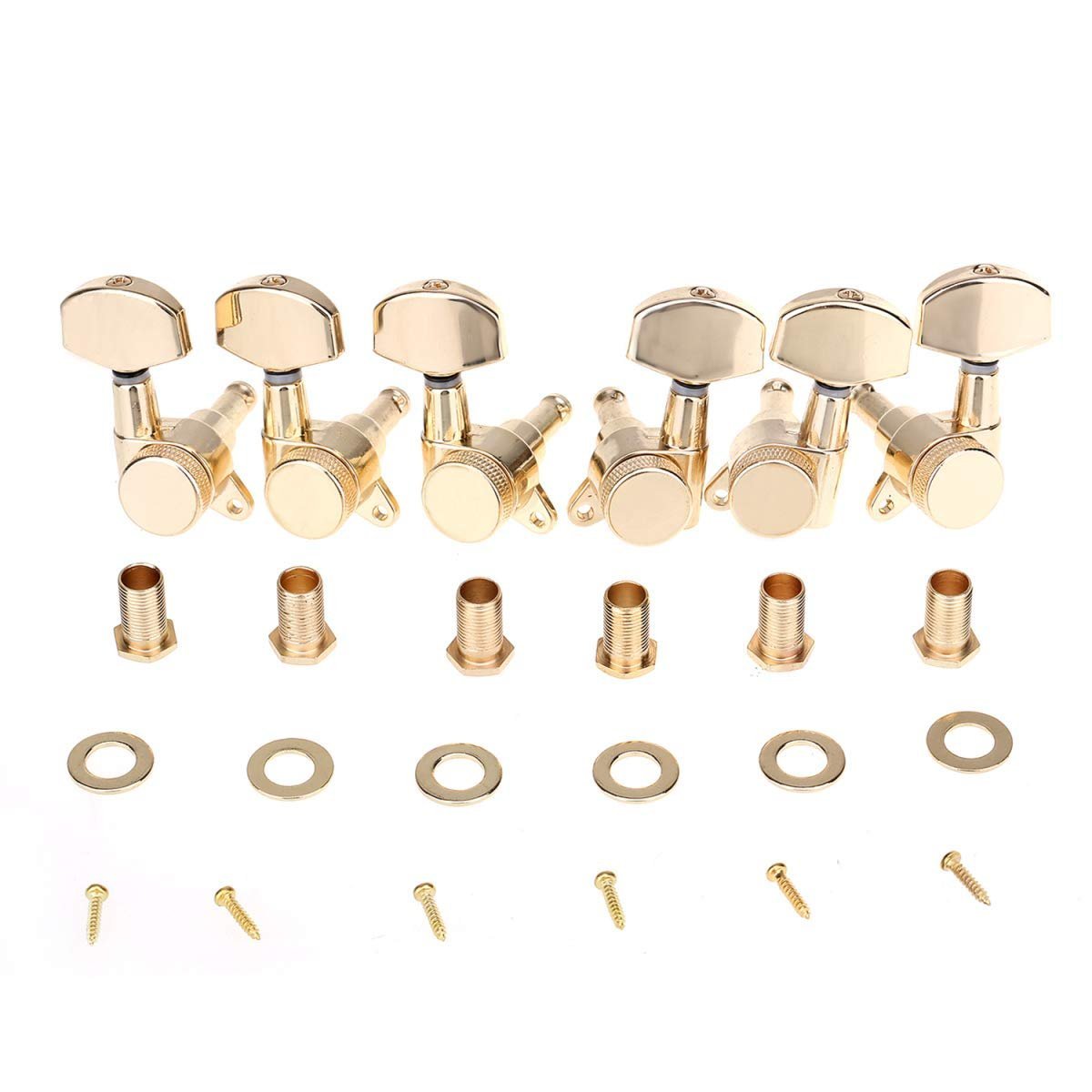 Guitar Locking Tuners Tuning Pegs Gold 3R3L Machine Heads Keys Electric ...