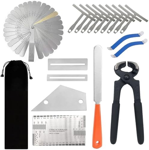 Guitar Luthier Fret Repair Setup Tool Kit Include Fret Puller Plier ...