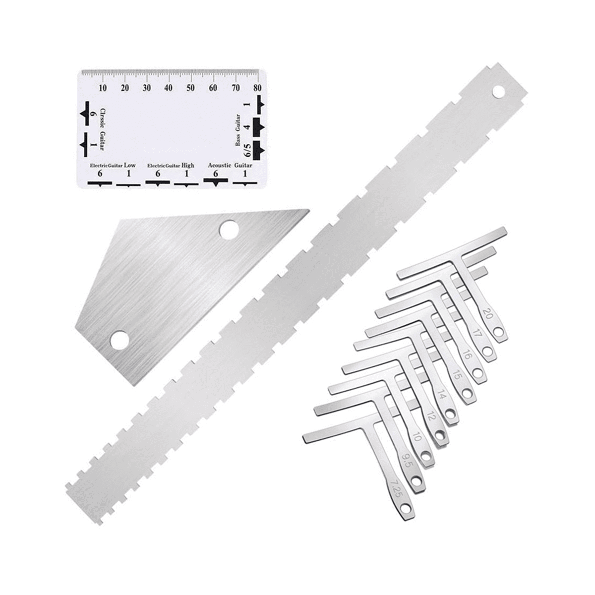 Guitar Luthier Measuring Tool Kit Guitar String Ruler Lower String ...