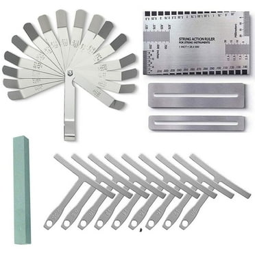 Notched Straight Edge and Fret Rocker Fretboard Ruler Bass Guitar Neck ...