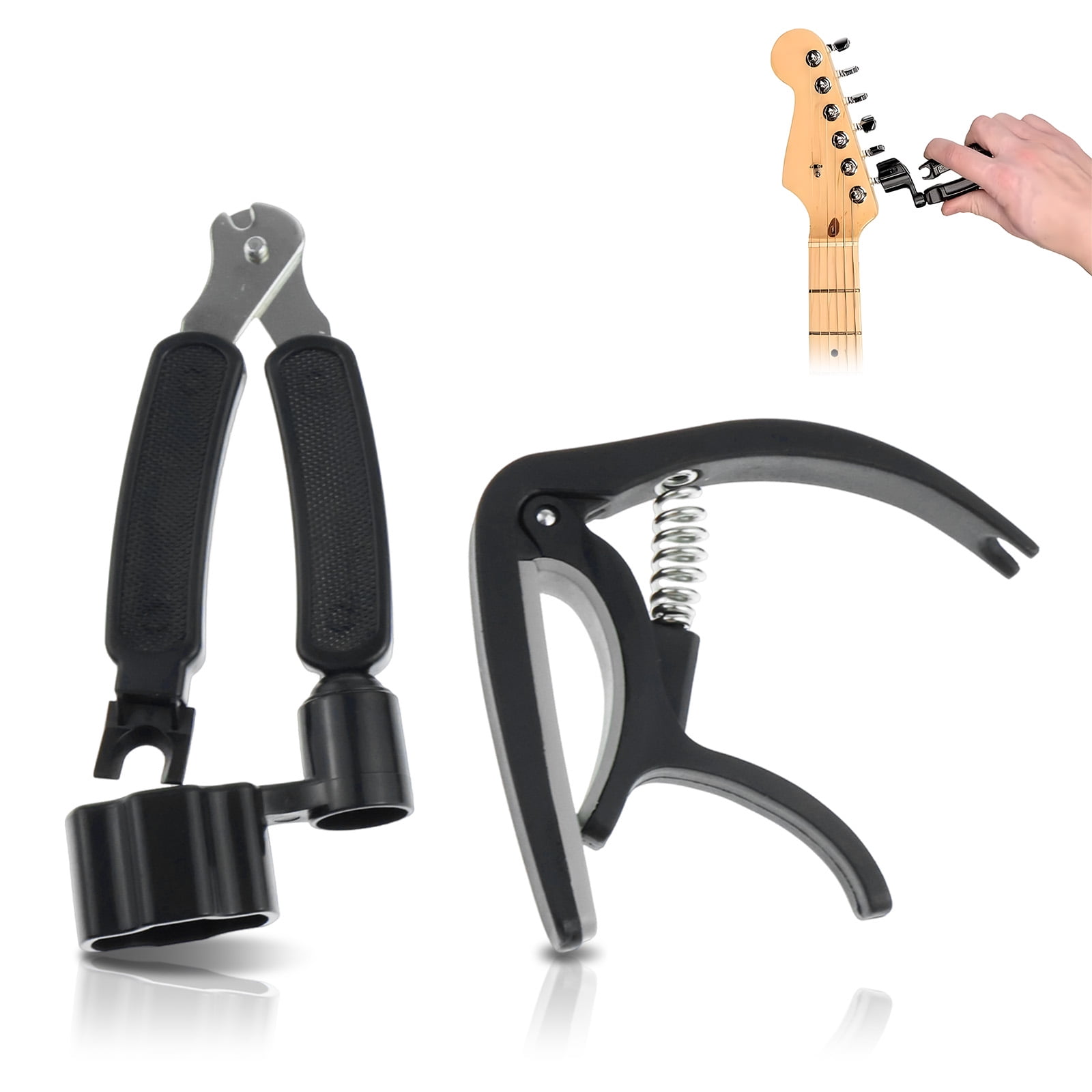 Guitar Maintenance Tool Set,1 Pcs Guitar String Winders Tool and 1 Pcs ...