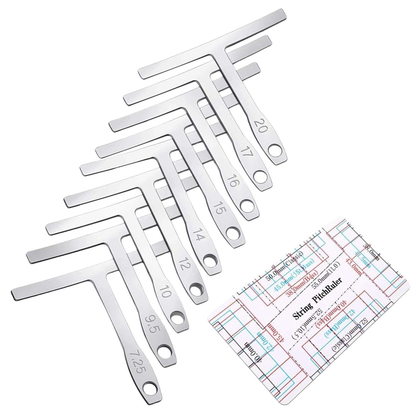 Guitar Measu Tool Set Accessories T Shaped Ruler Set for Acoustic ...