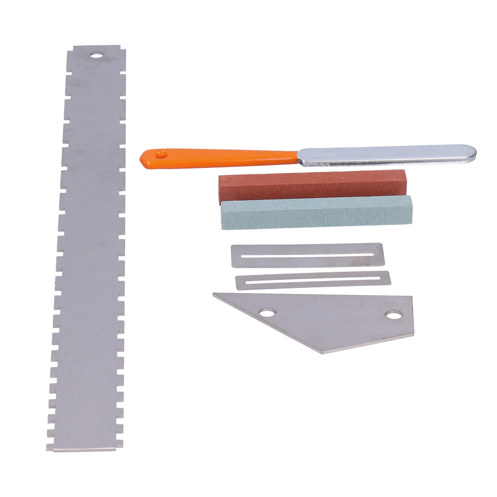 Guitar Measuring Guage Set Kit Neck Notched Ruler Fret Crowning File ...