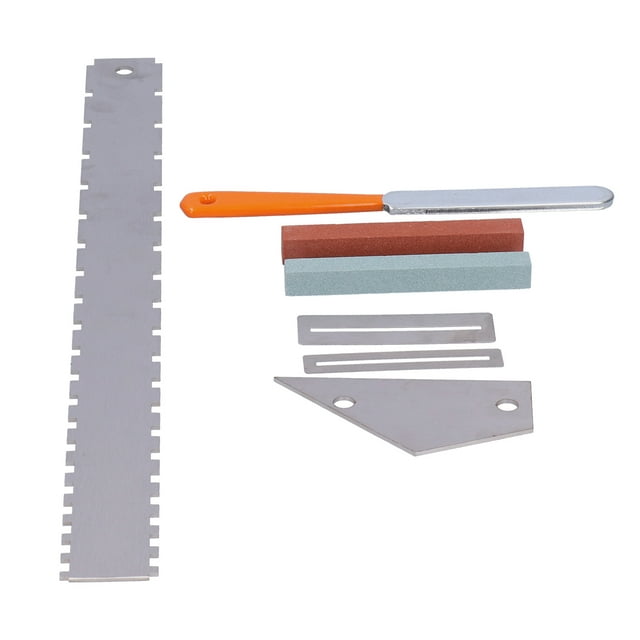 Guitar Measuring Guage Set Kit Neck Notched Ruler Fret Crowning File ...