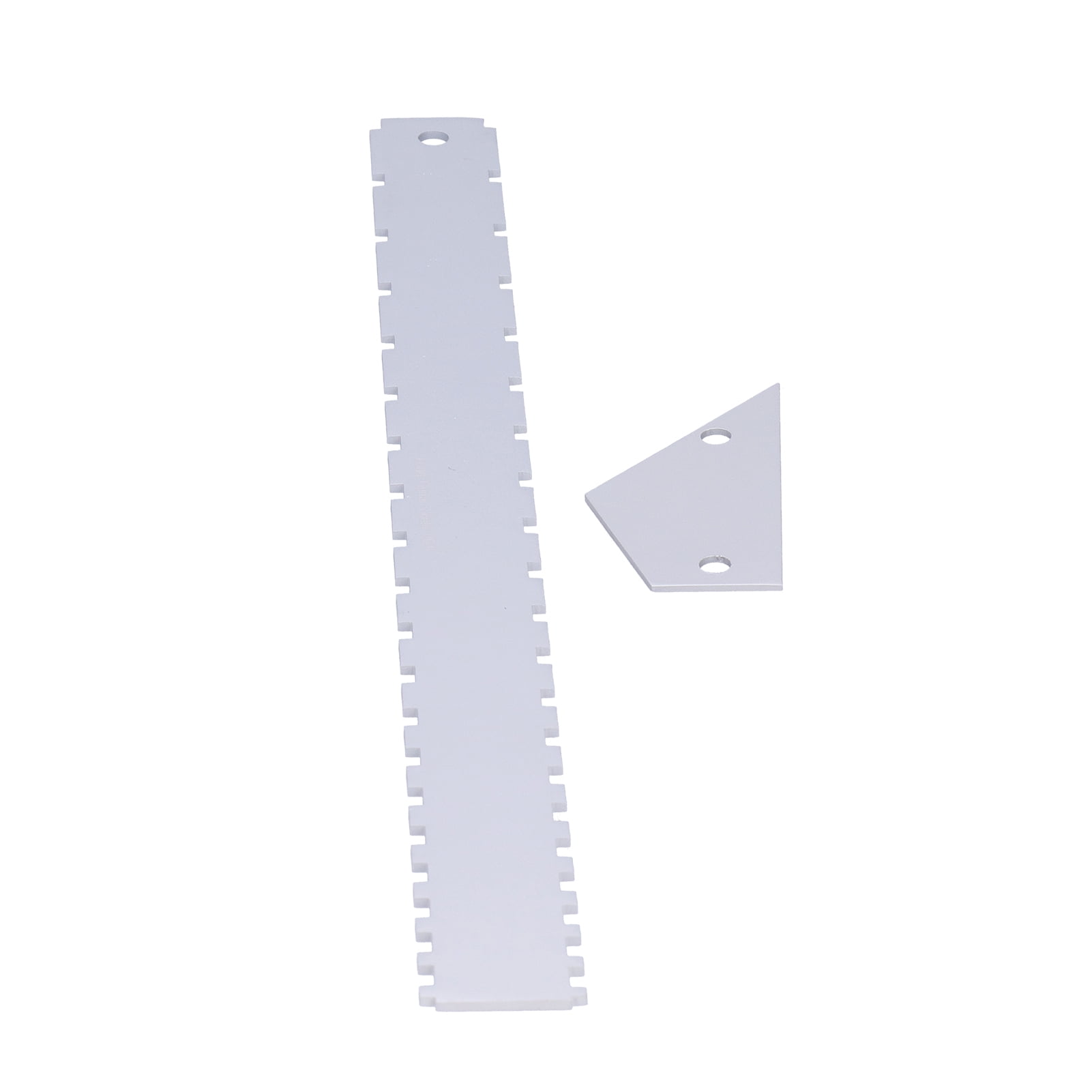 Guitar Measuring Tool Set Silver Aluminum Neck Straight Edge Fret ...