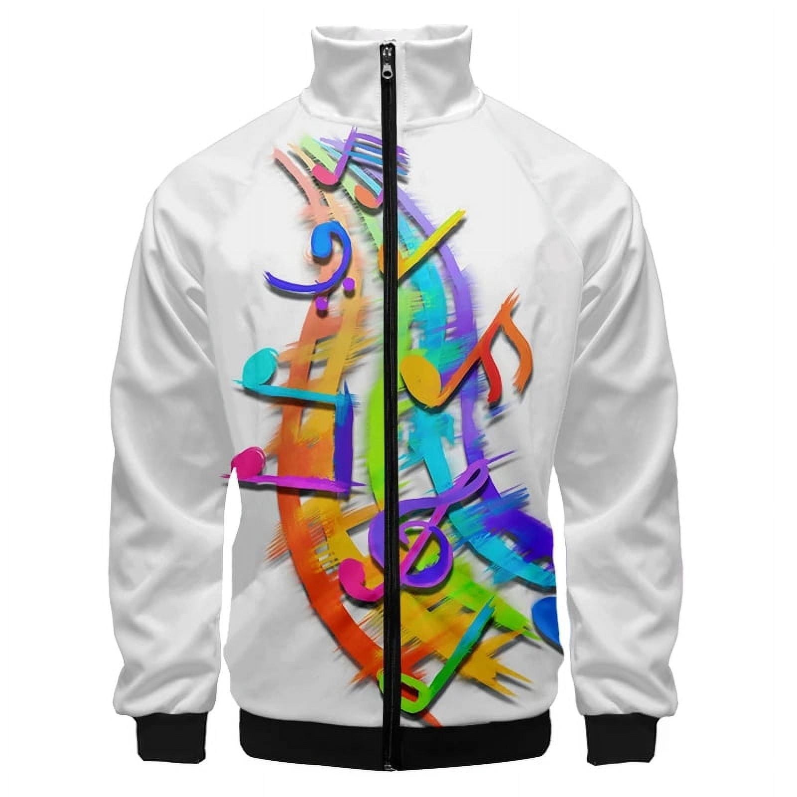 Guitar Music 3d Print Men Women Harajuku Fashion Jackets Spring Long ...