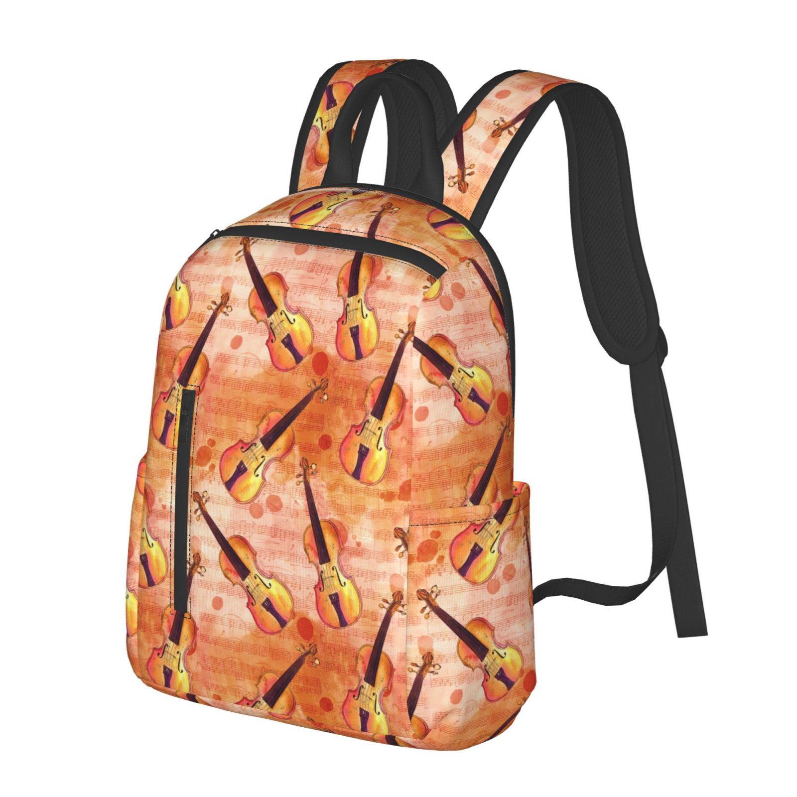 Guitar Music Notes Backpack for Men Women Laptop Backpack Hiking ...