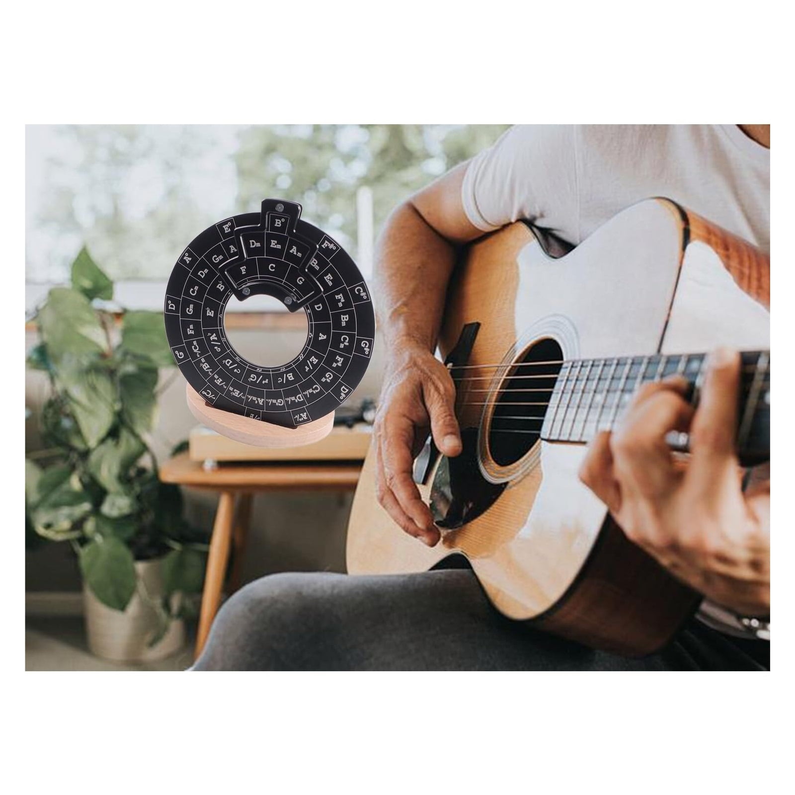 Guitar Music Theory Disc Circle of Fifths, Circle of Fifths Wheel Metal ...