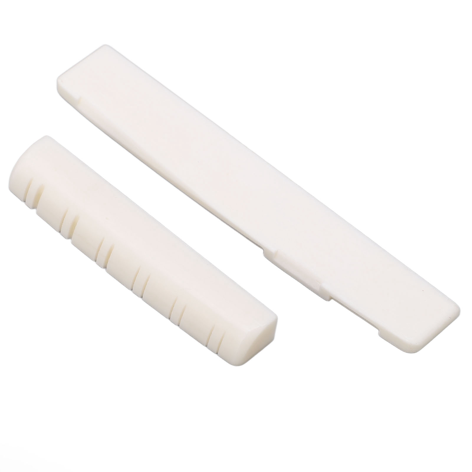 Guitar Nut Set Ox Bone Slotted Bridge Saddle Replacement for 12 String ...