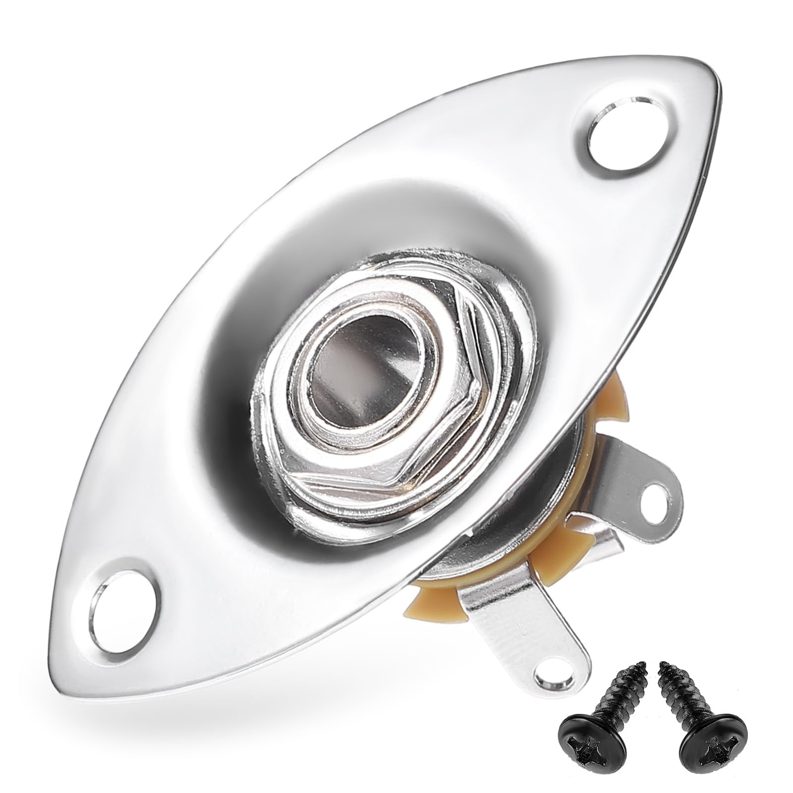 Guitar Output Jack Plate 6.35mm Electric Guitar Input Jack 1/4" Oval ...