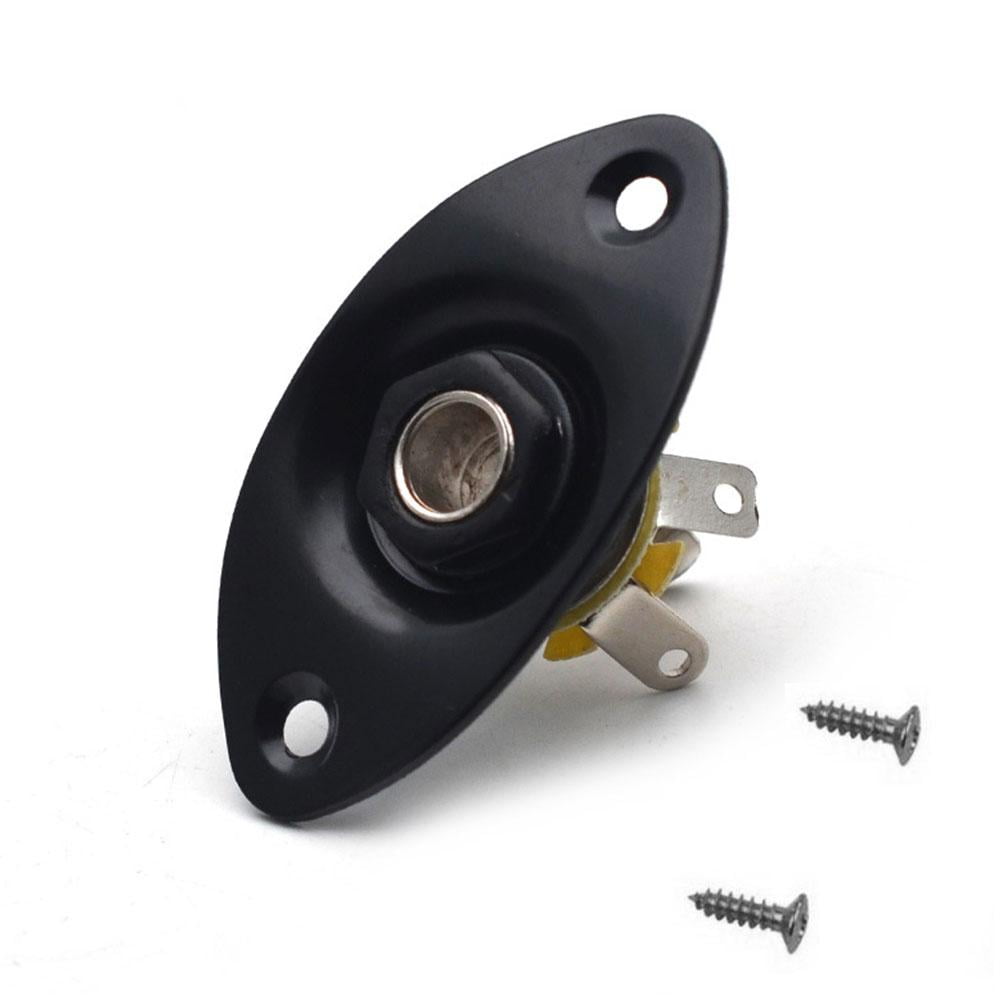 Guitar Output Jack Plate Choose Oval Eye-Chrome - Walmart.com