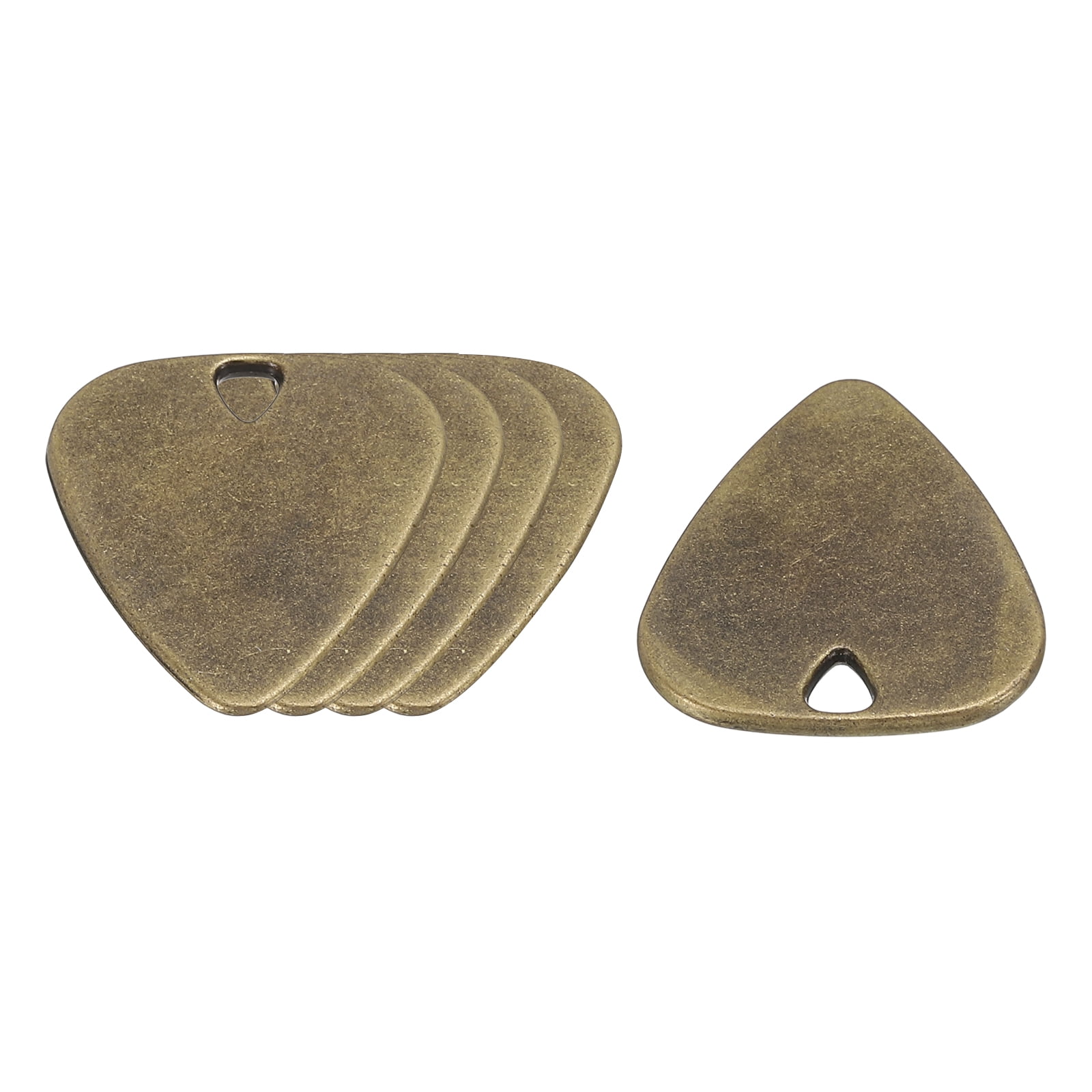 Guitar Picks 1.8mm Metal Bronze for Guitar Musical Instrument Pack of 5 ...
