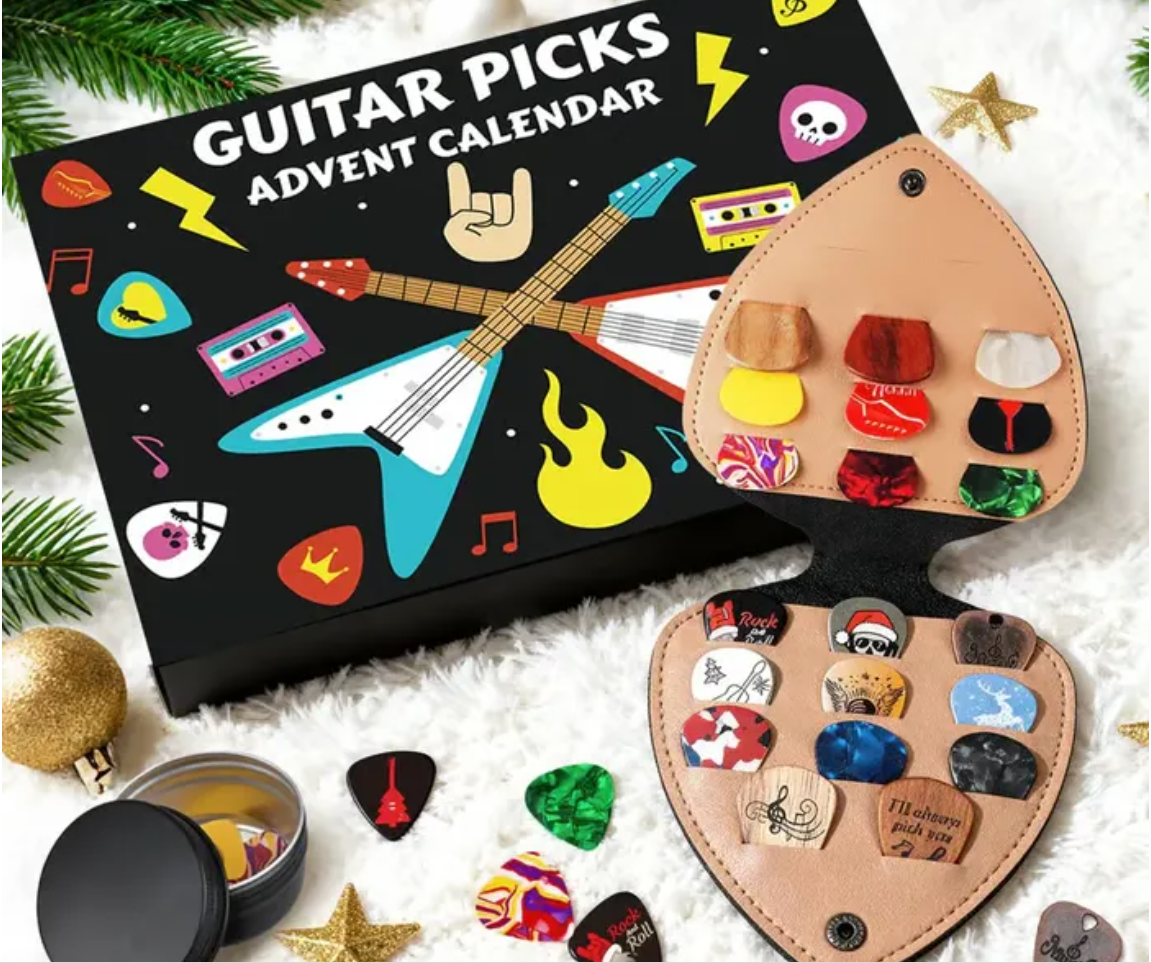 Guitar Picks Advent Calendar 2025 New , 24 Days of Christmas Countdown ...