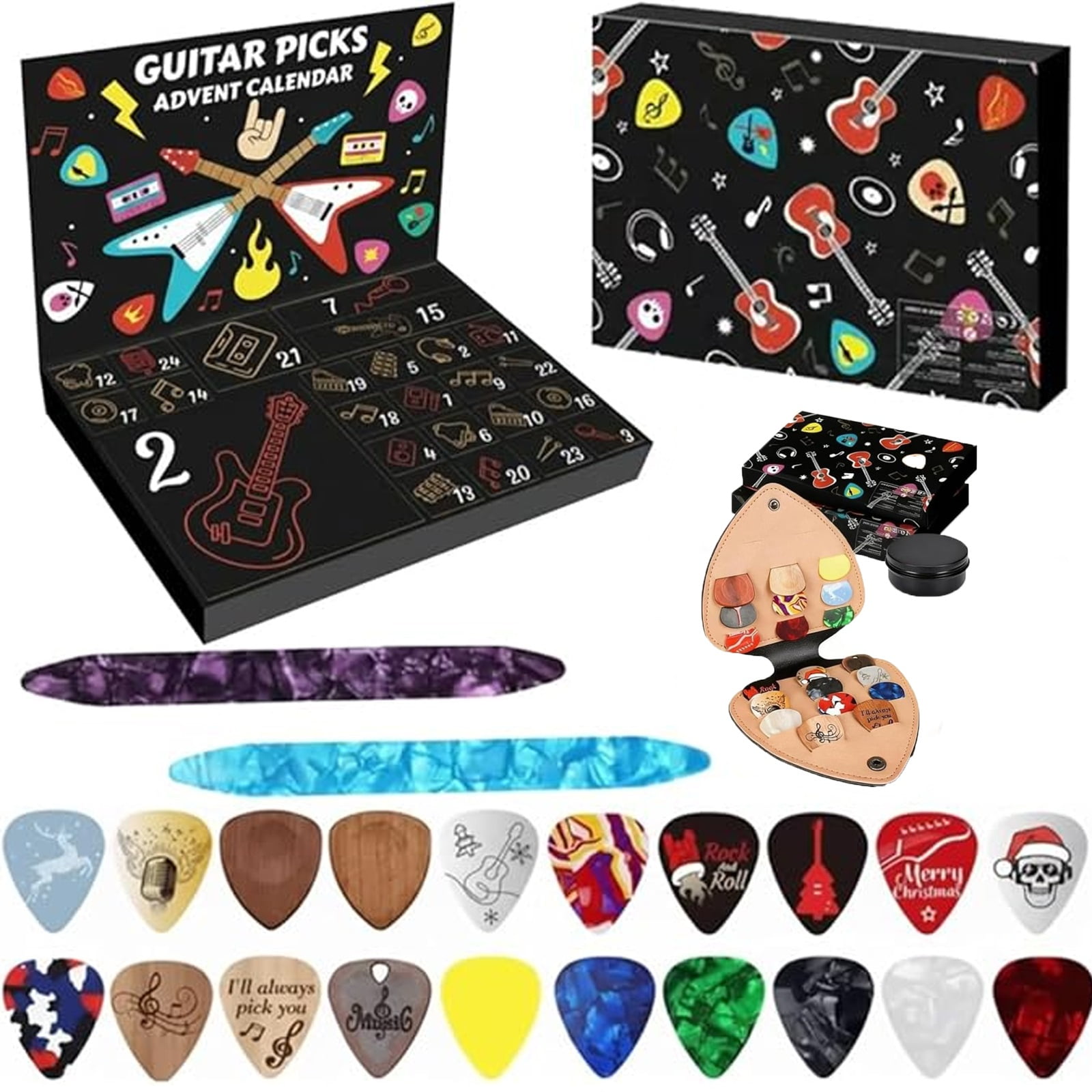 Guitar Picks Advent Calendar, 24 Days of Musical Surprises for Everyone ...