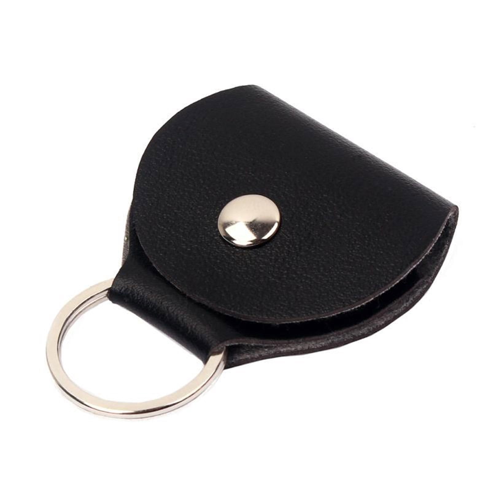 Guitar Picks Holder Case Bag PU Leather Guitar Players Keychain Picks ...