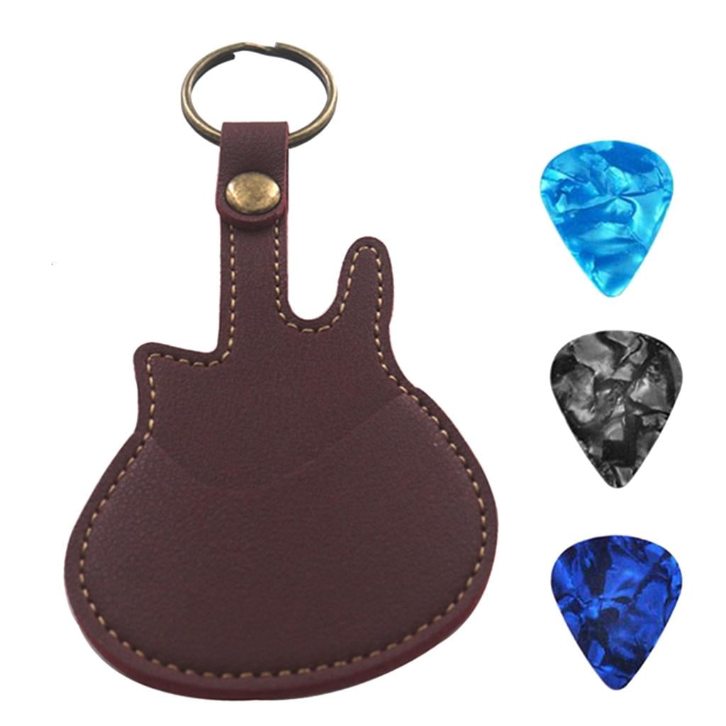 Guitar Picks Holder Case with 3 Picks, Picks Bag and Picks Carrying ...