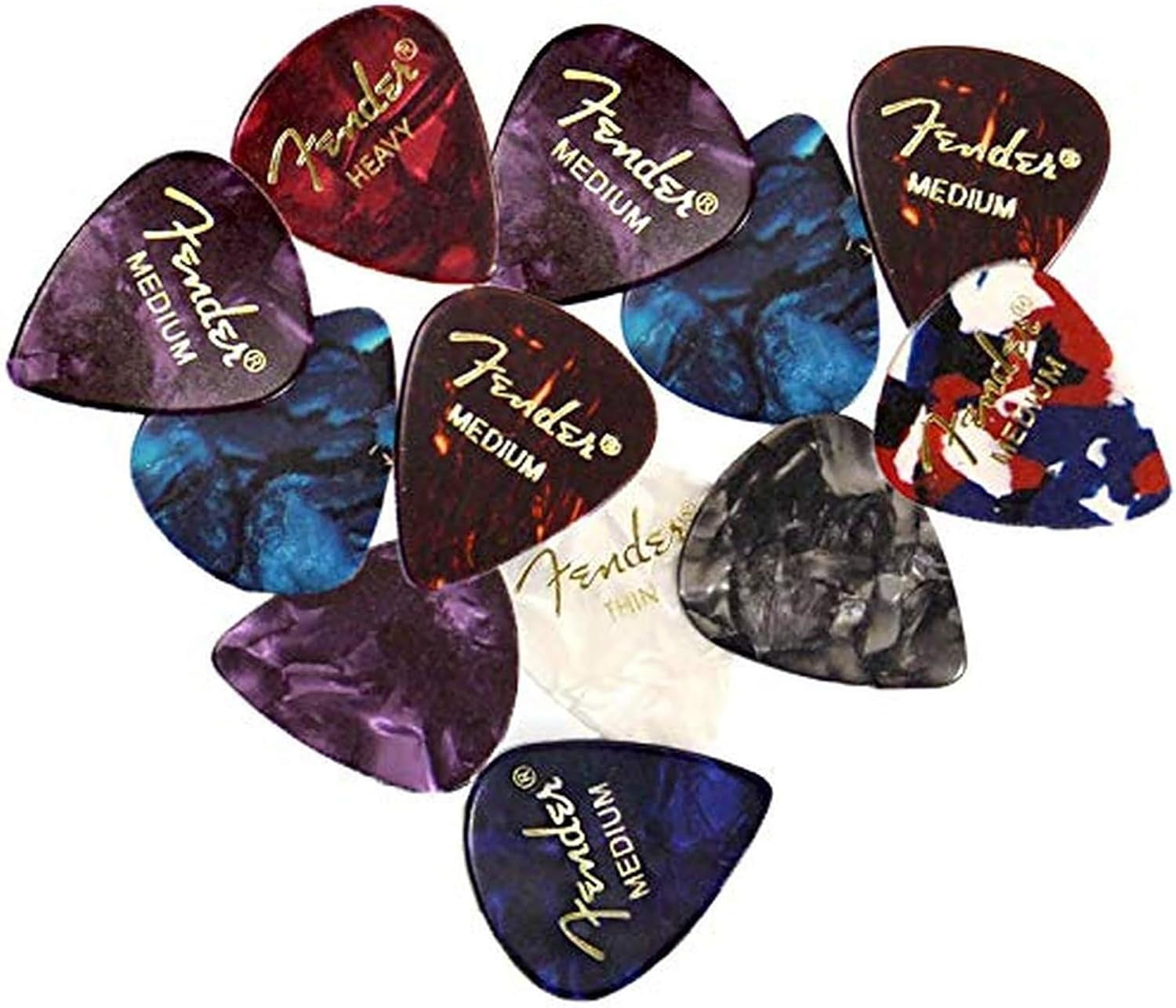 Guitar Picks Premium Set - 12-piece pack, including three different ...