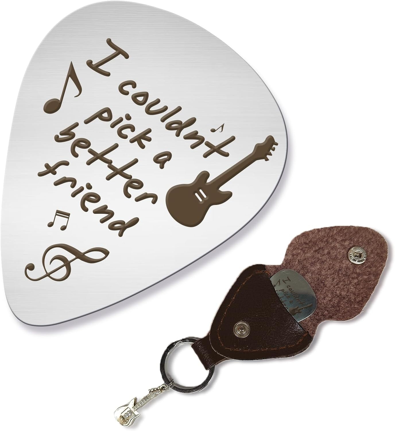 Guitar Picks Stainless Steel Guitar Picks with PU Leather "I Couldn't ...