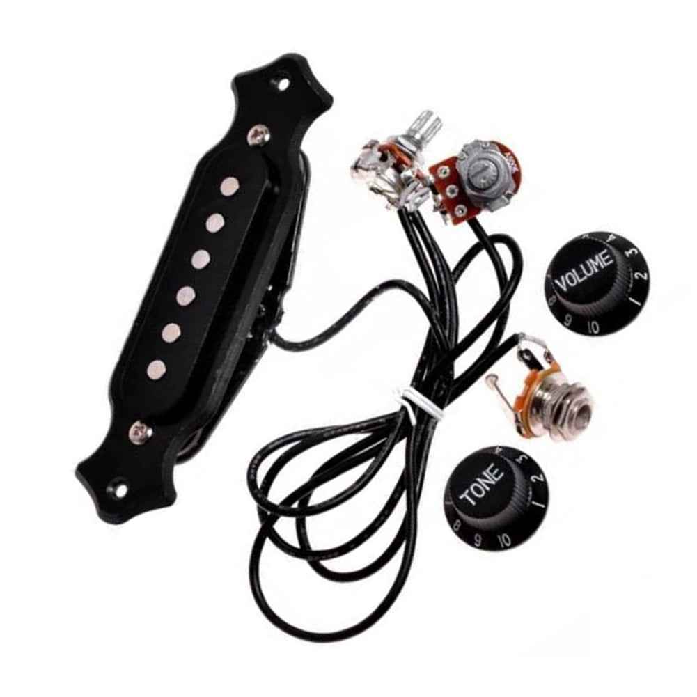 Guitar Pickup 6 String Sound Hole Pickup Acoustic Folk Guitar Sound ...