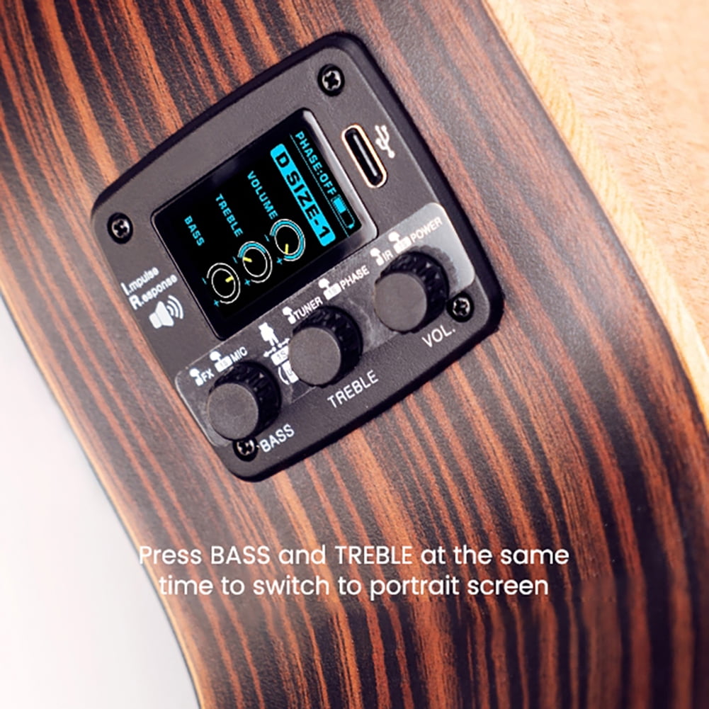 Guitar Pickup Acoustic Folk Guitar Sound Pickup with Reverberation ...