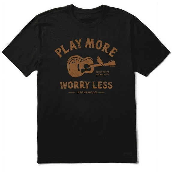 Guitar Play More Tee - Walmart.com