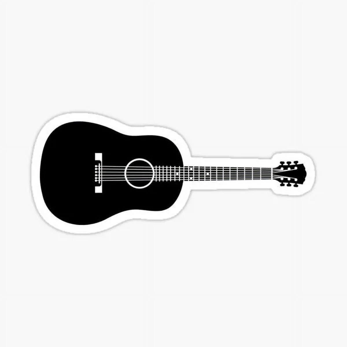 Guitar Player Musical Instrument Music Sticker Bumper Phone Decal Water ...