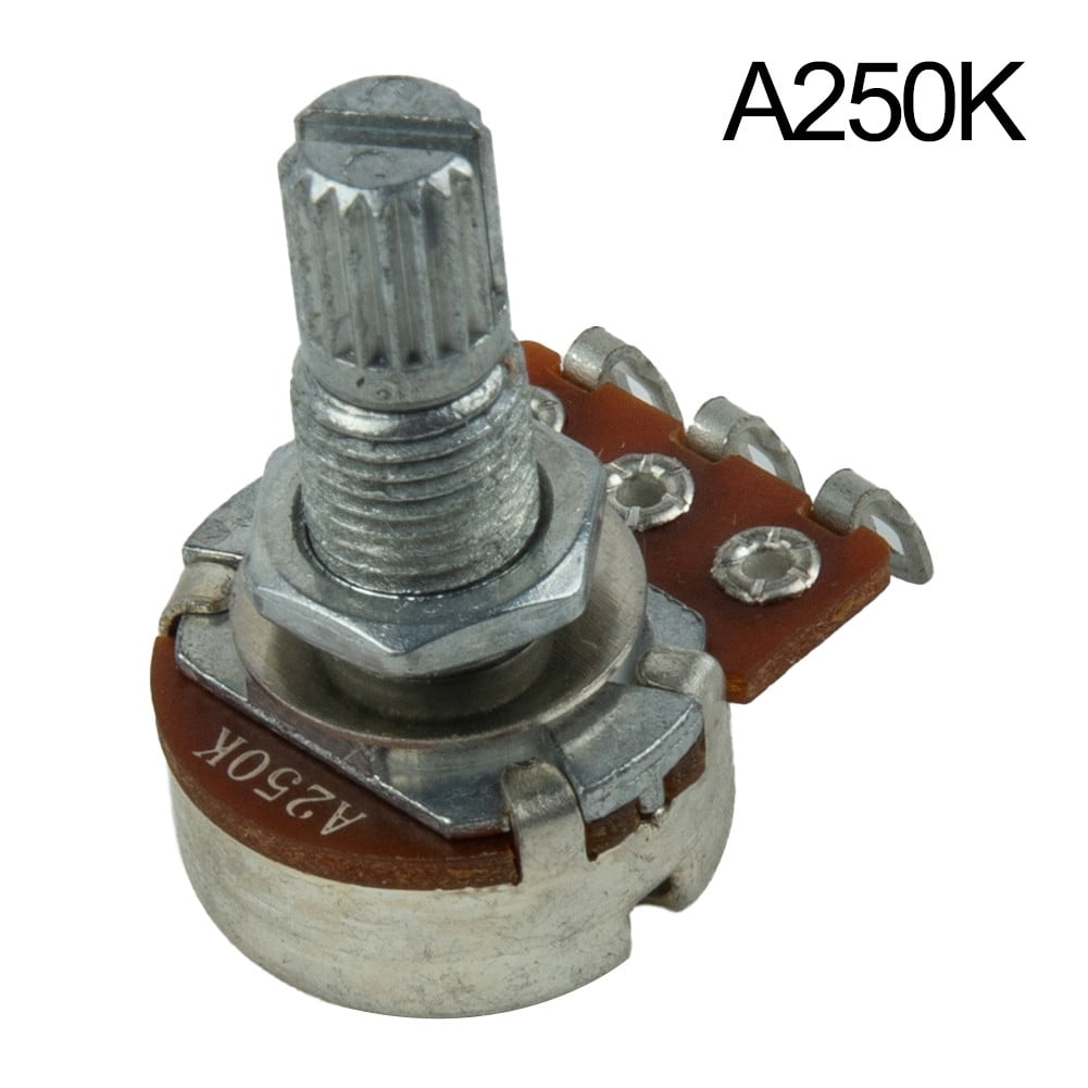 Guitar Potentiometer 18mm Shaft Length A250 B250 A500 B500K for ...