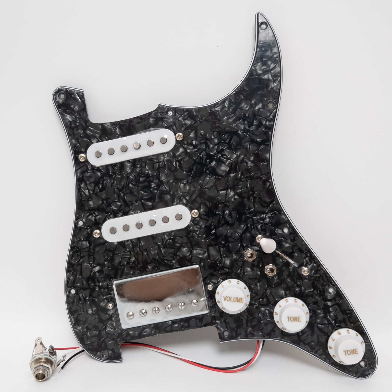 Guitar Prewired Loaded Pickguard, with SSH Alnico 5 Humbucker Pickups, Coil Splitting, for ...