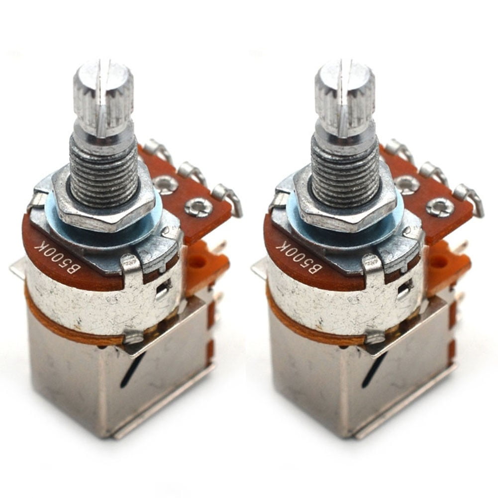 Guitar Push Pull Potentiometer 18Mm Long Split Shaft A250K,B250K,A500K ...
