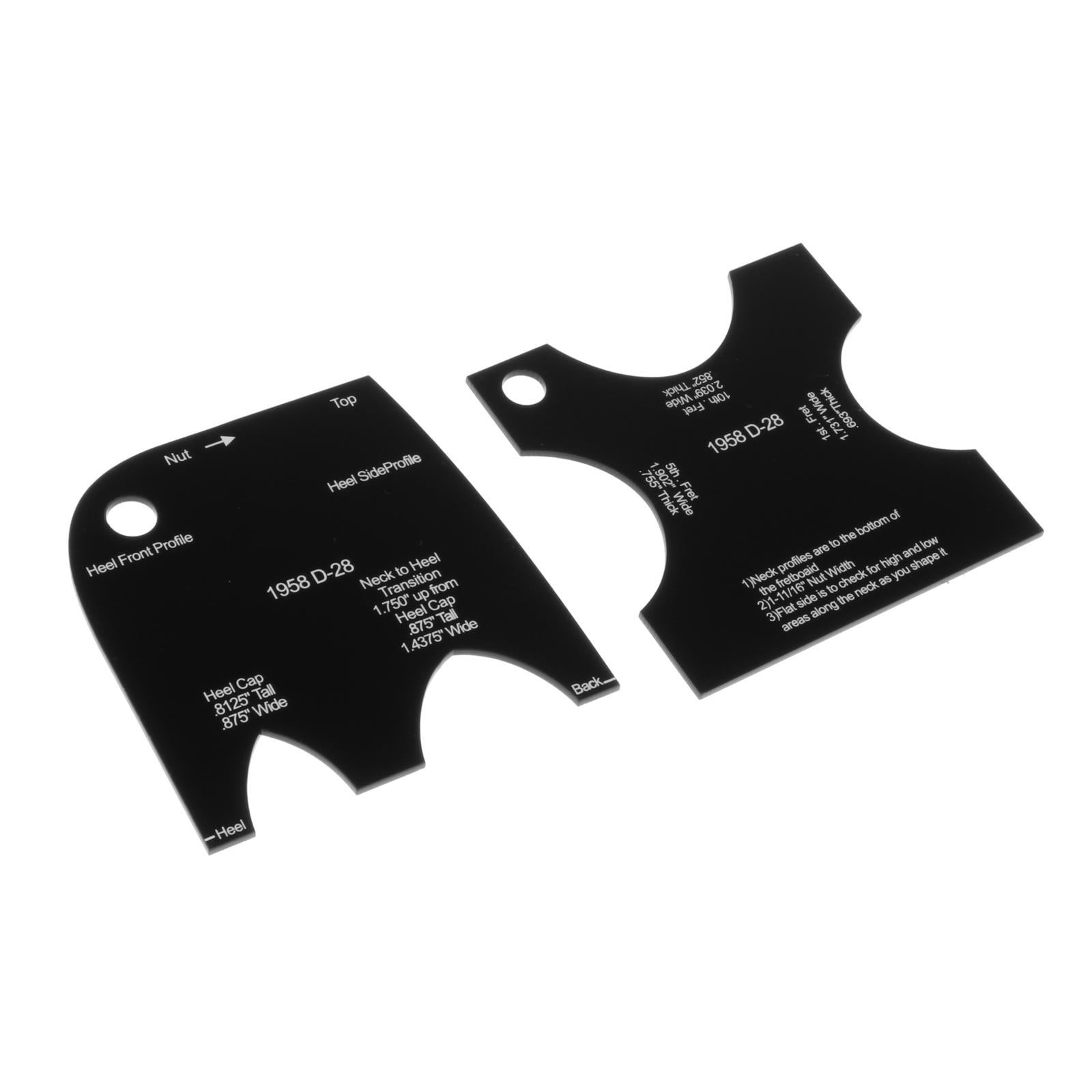 Guitar Ruler Fret Rocker Luthier Tool Musician Gift Acrylic Guitar Neck ...