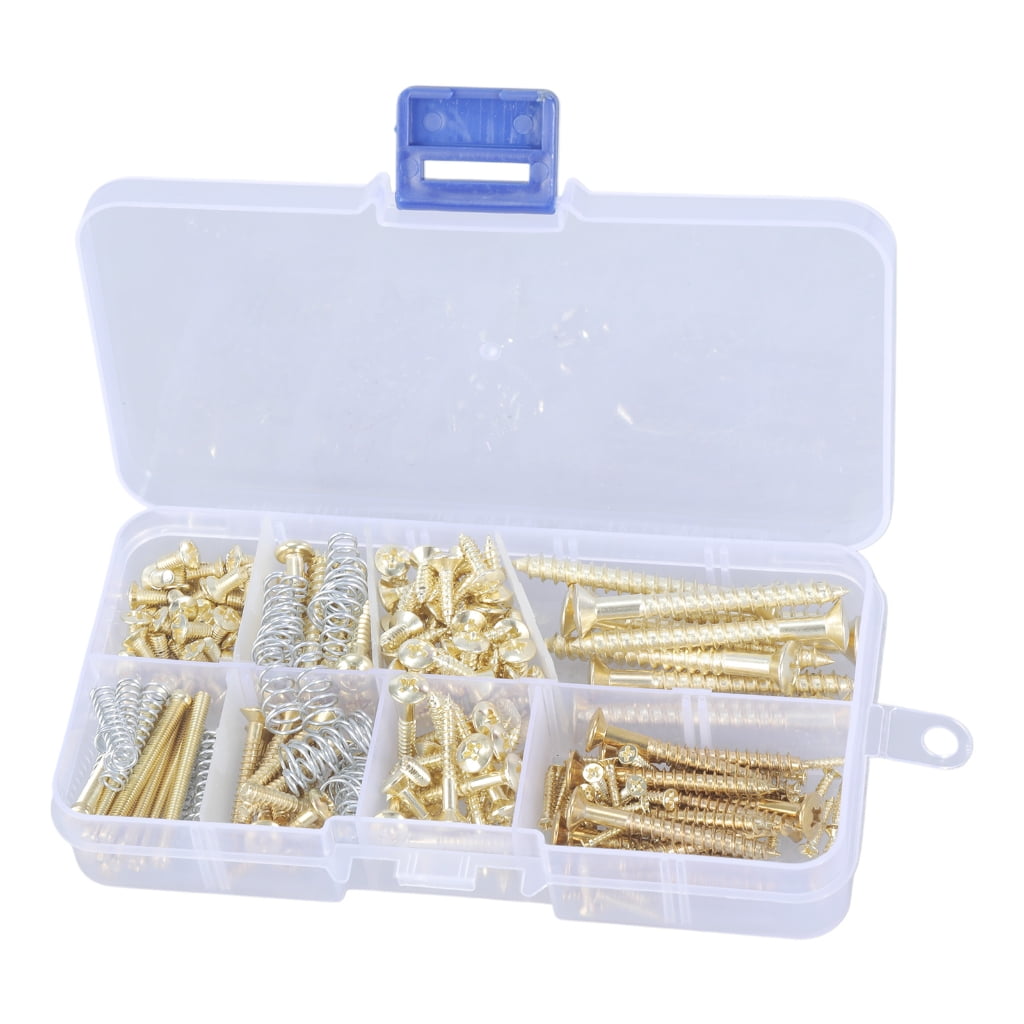 Guitar Screw Kits 9 Types Assortment Set with Springs for Guitar Bridge ...
