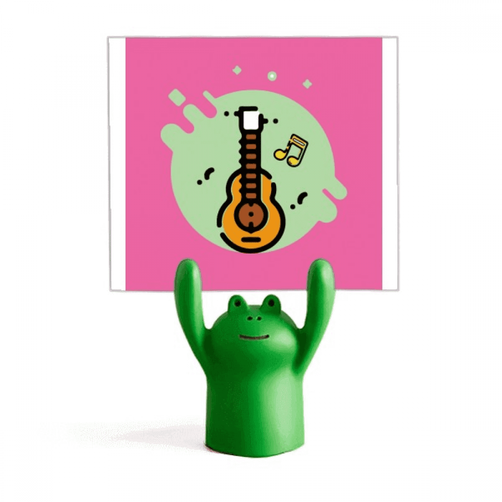 Guitar Sign Animation Memo Holder Cartoon Animal Frog Stand Decoration ...