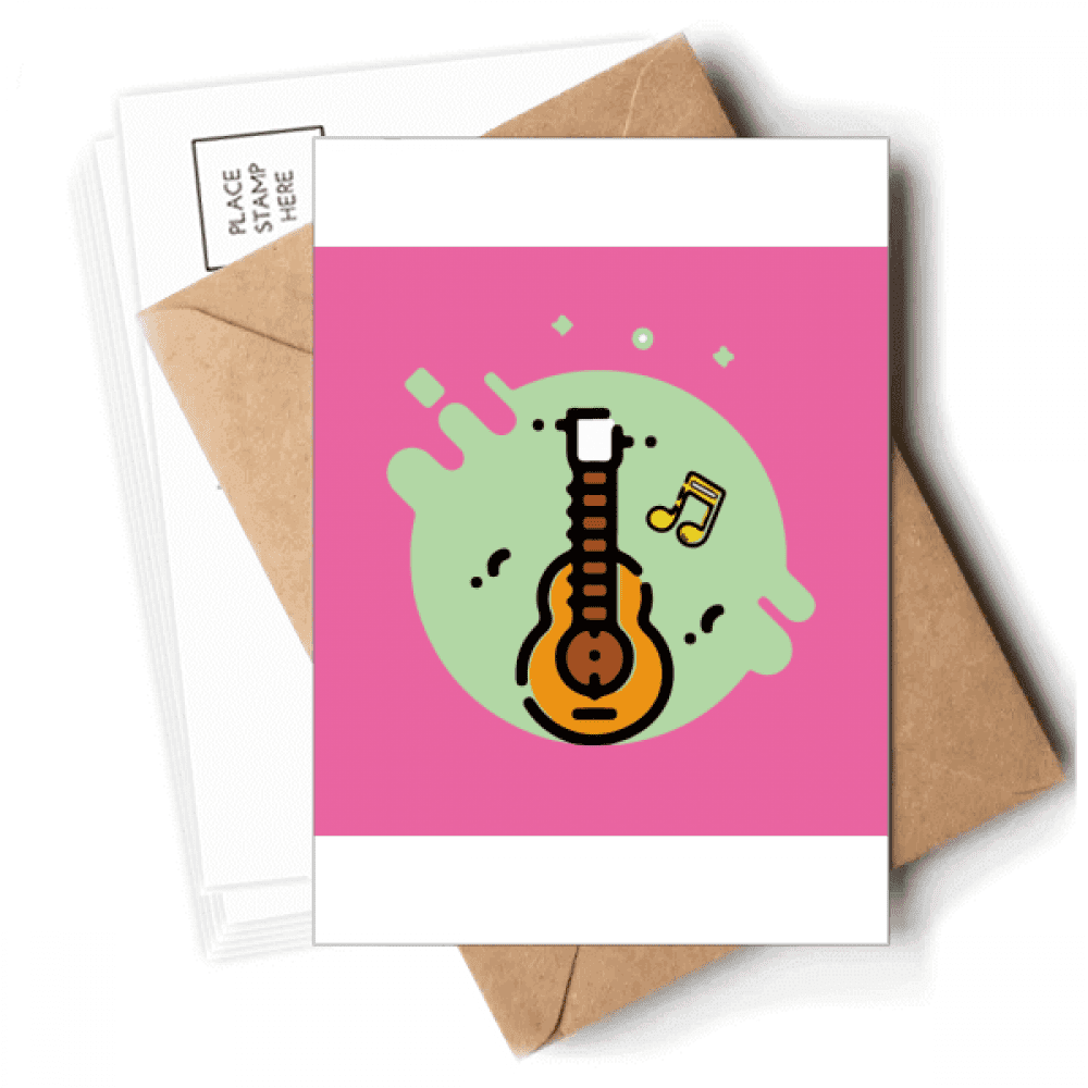 Guitar Sign Animation Postcards Envelopes Blank Note Cards Mailing ...