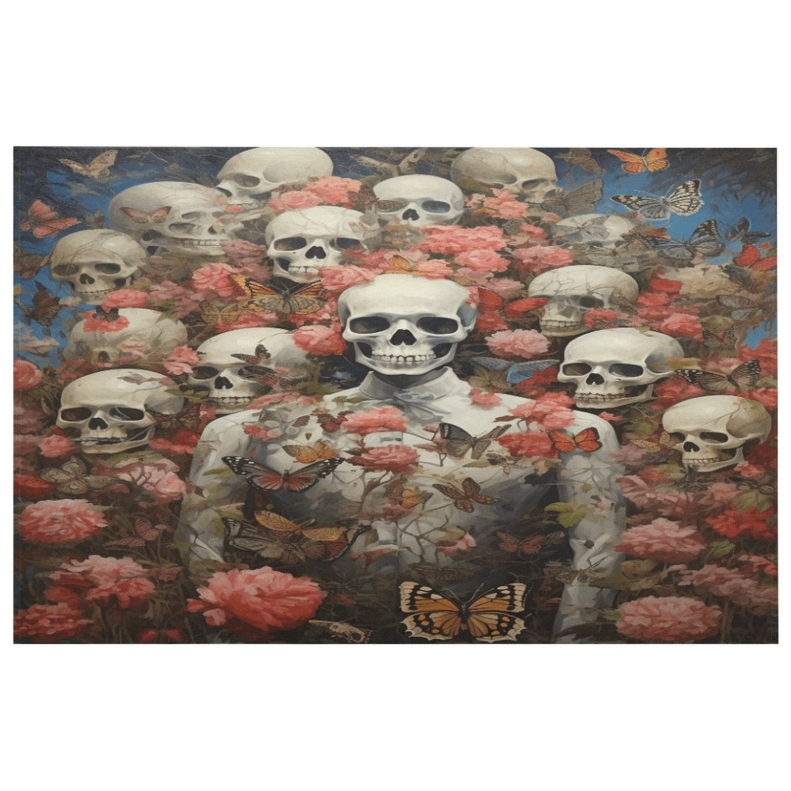 Guitar Skeleton Rock Rug - for Living Room, Bedroom, And Dining Room ...