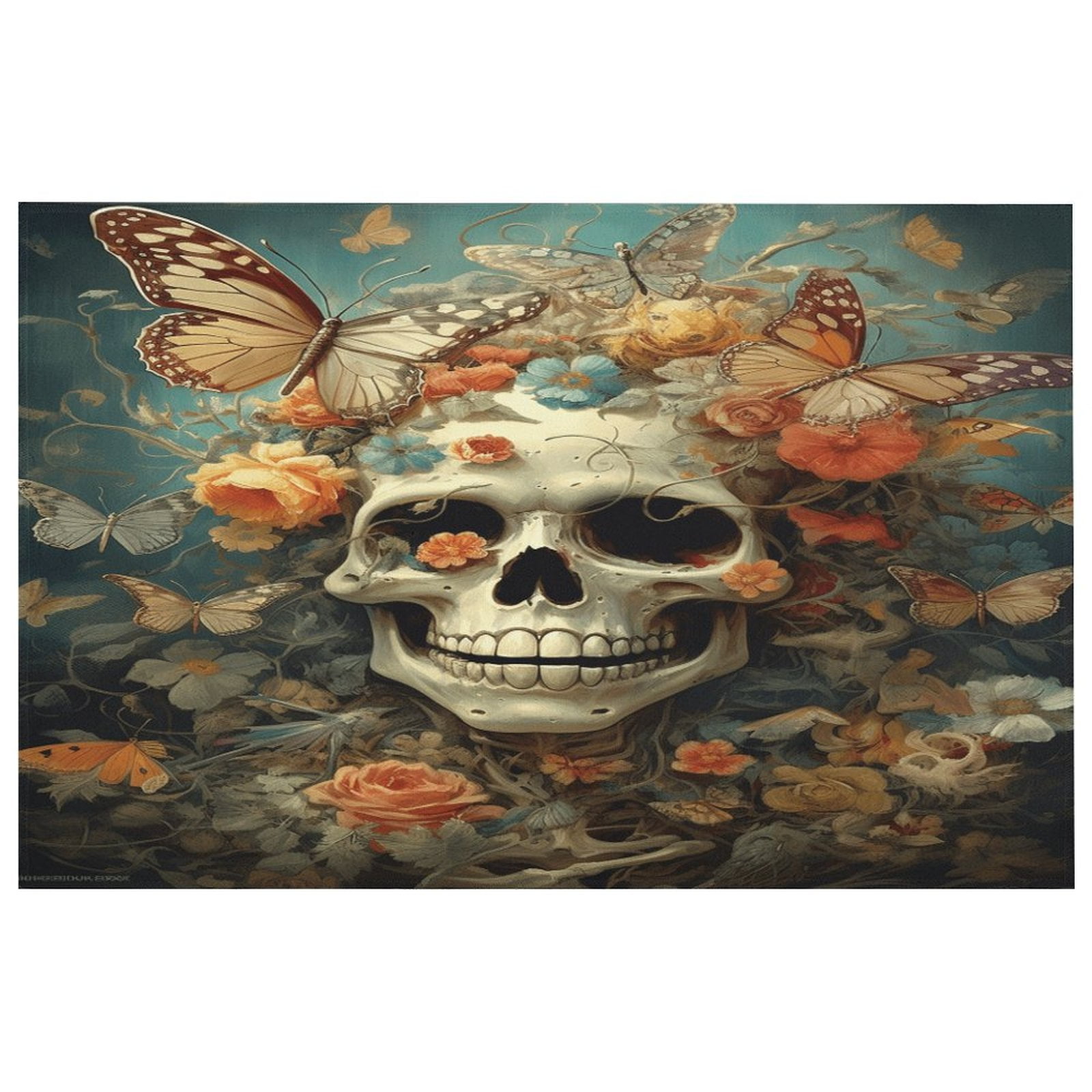 Guitar Skeleton Rock Rug - for Living Room, Bedroom, And Dining Room ...