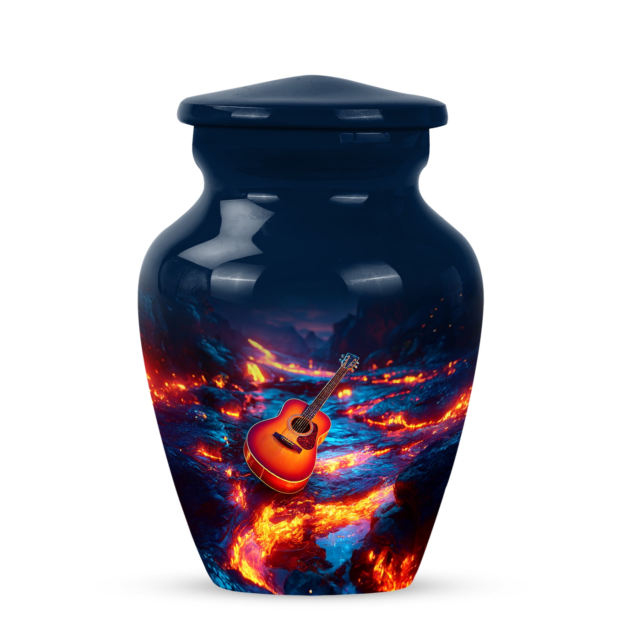 Guitar Small Keepsake Urn For Ashes, Musical Tribute Cremation Urns ...