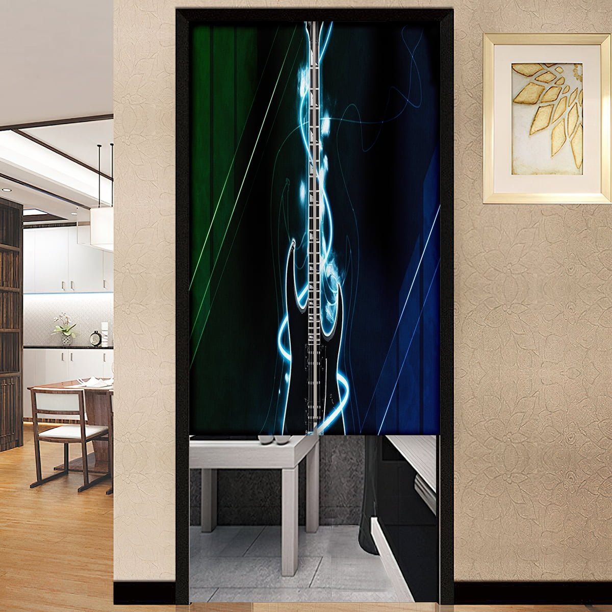 Guitar Sound Musical Instrument Door Curtain Chinese Panel Japanese ...
