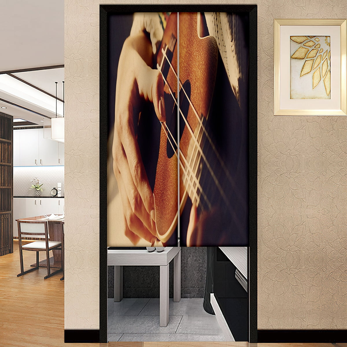 Guitar Sound Musical Instrument Door Curtain Chinese Panel Japanese ...