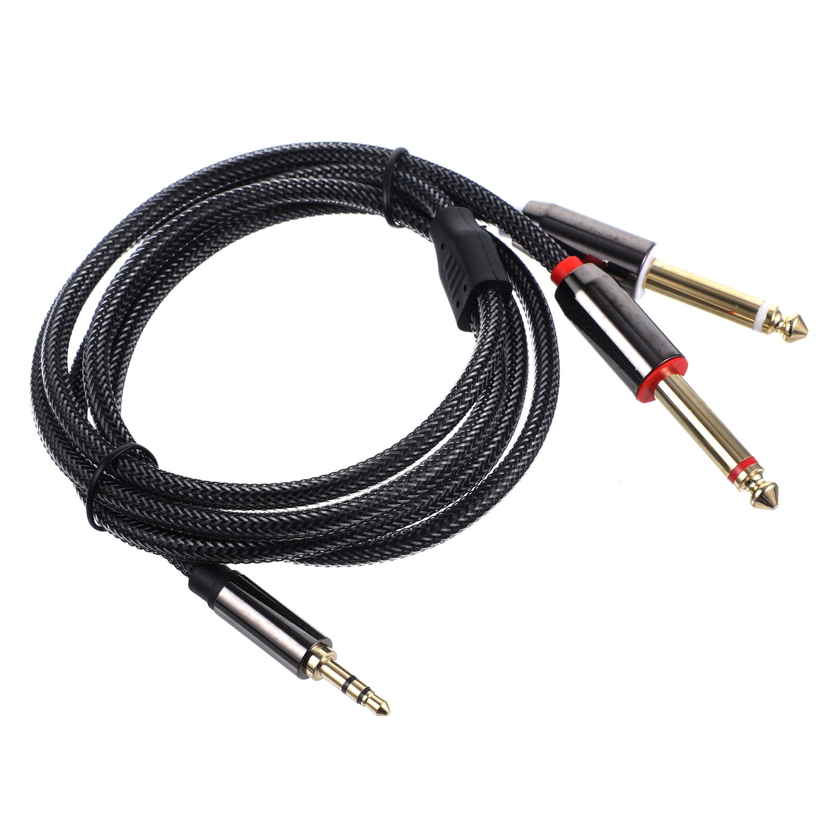 Guitar Speaker Cable Splitter Audio Mixer Sound Bar for 3.5mm to 6.35mm ...