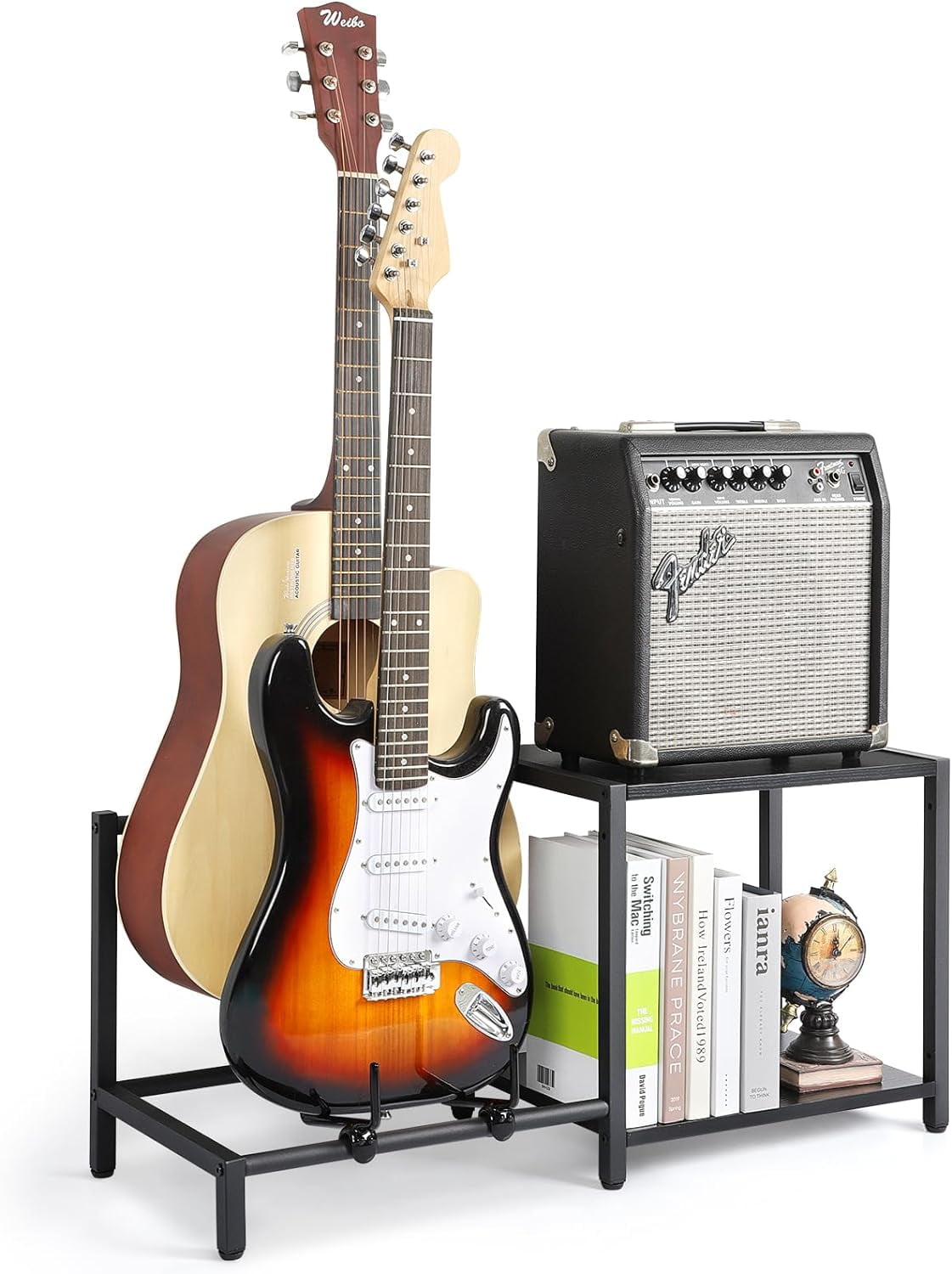 Guitar Stand,3 Electric Bass Guitar Stand Floor with Guitar Amp Stand ...