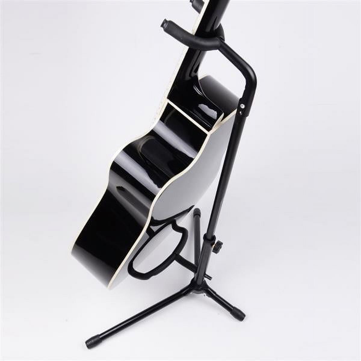 Guitar Stand, Tubular Acoustic/Electric Bass Guitar Stand Holder, Black ...