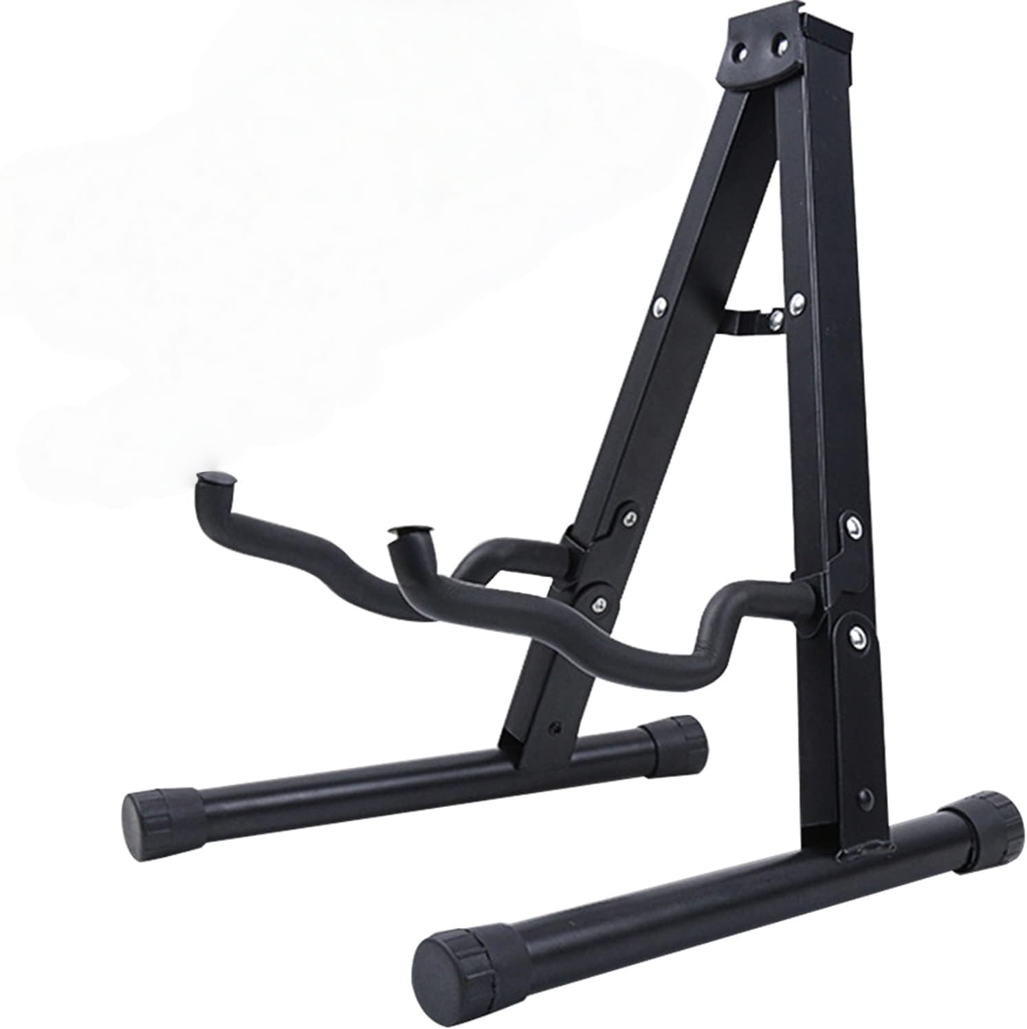 Behome Foldable Guitar Stand, Portable and Adjustable A-Frame Bass ...